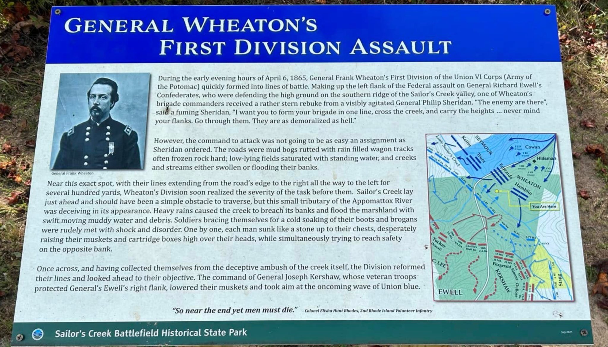 2nd RI @160th Sailor’s Creek – Third Regiment, Inc